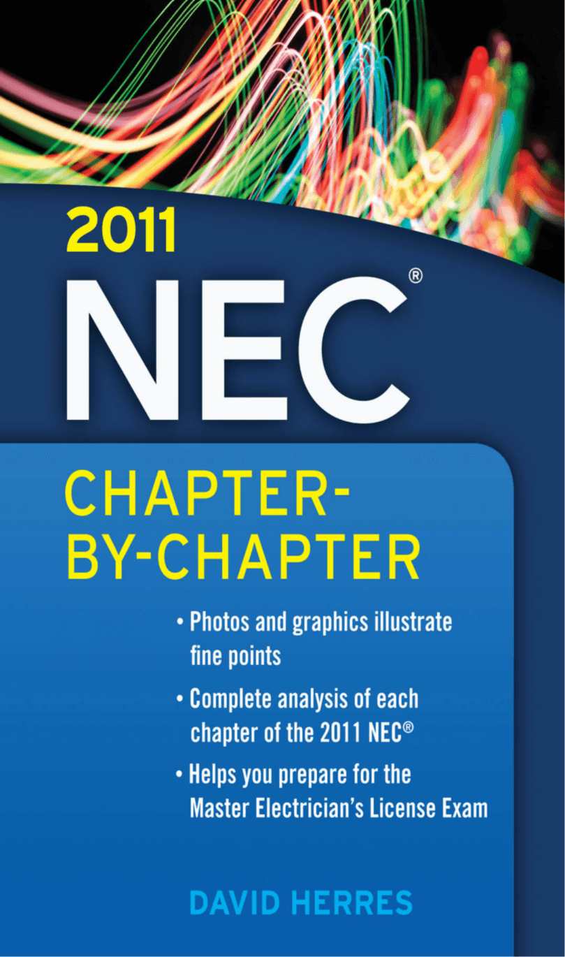 Cover image for 2011 National Electrical Code Chapter-By-Chapter
