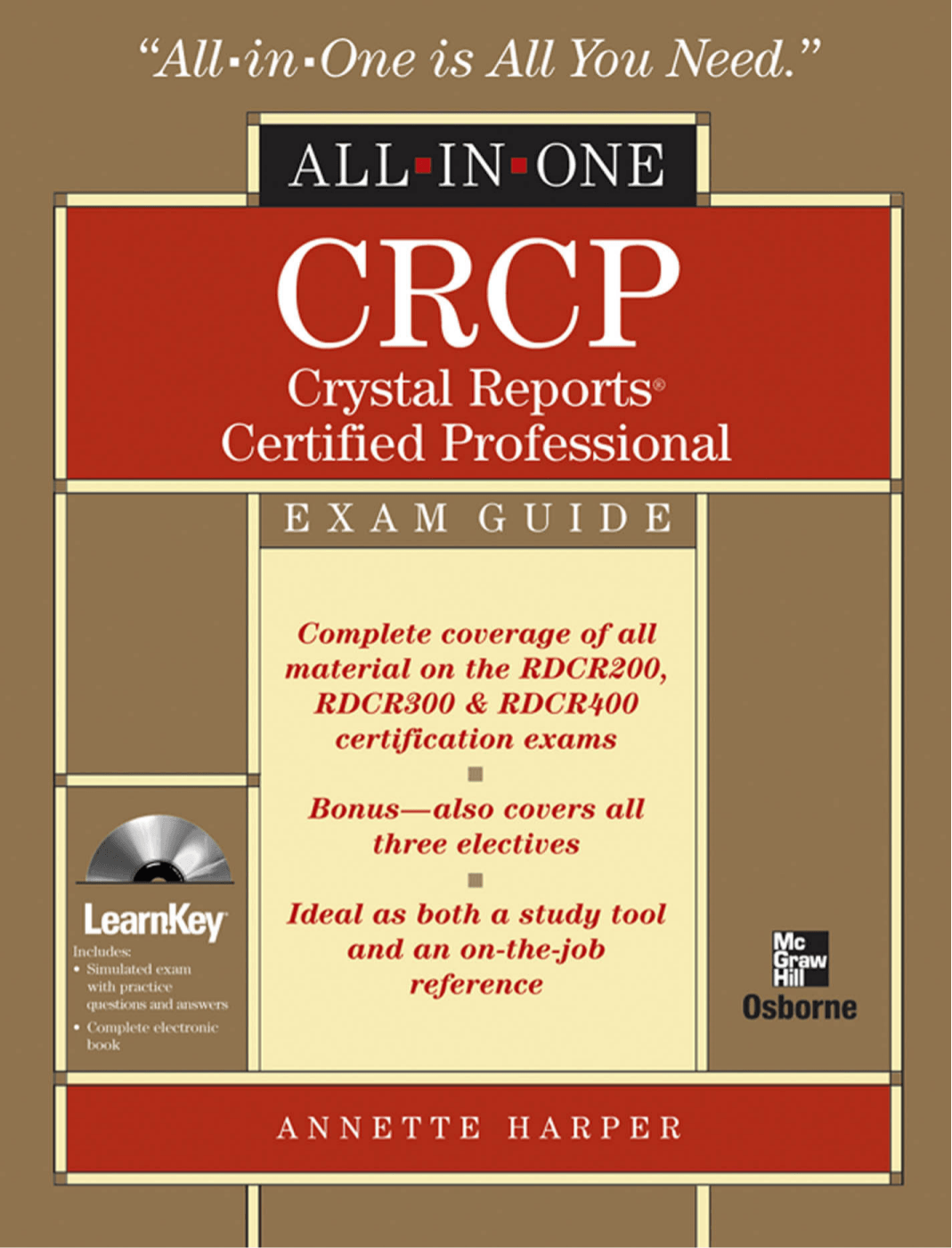 Cover image for CRCP Crystal Reports Certified Professional All-in-One