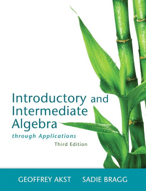 Cover image for Introductory and Intermediate Algebra through Applications