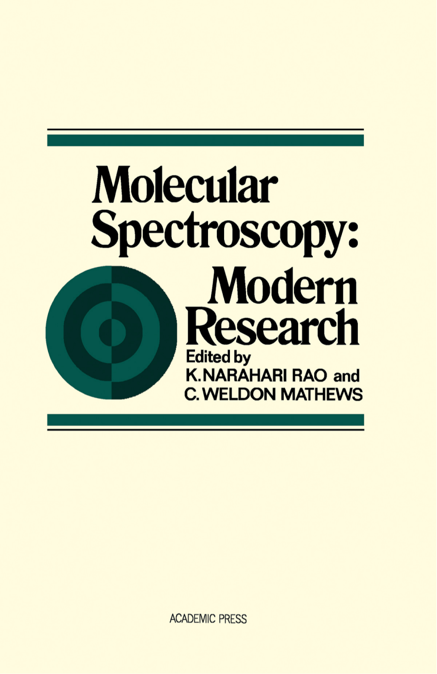 Cover image for Molecular Spectroscopy