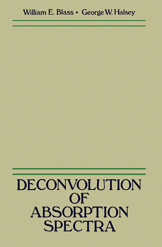 Cover image for Deconvolution of Absorption Spectra