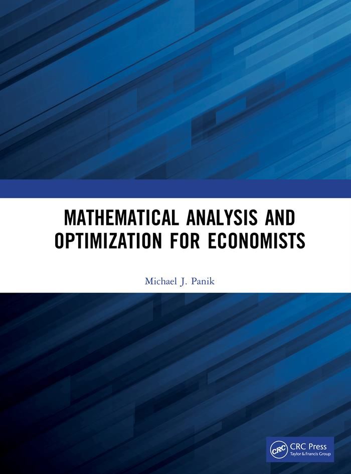 Cover image for Mathematical Analysis and Optimization for Economists