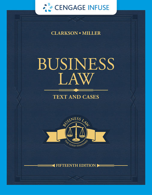 Cengage Infuse For Clarkson/miller's Business Law: Text & Cases, 1 Term ...