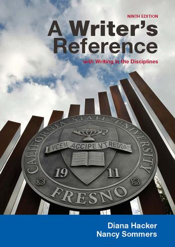 A Writer's Reference 9e with Writing in ... 9th Edition by: Diana ...