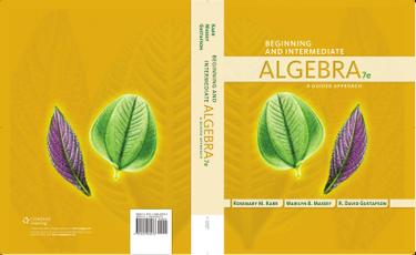 Beginning and Intermediate Algebra 7th Edition by: Rosemary Karr ...