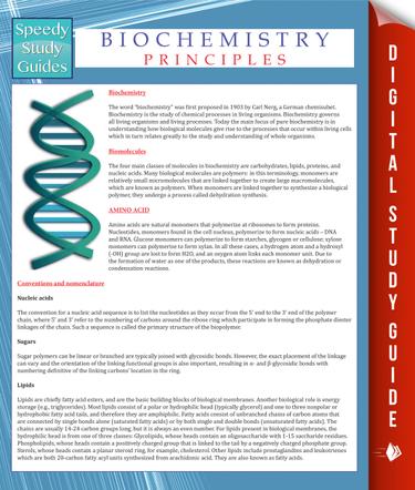 Biochemistry Principles (Speedy Study ... by: Speedy Publishing ...